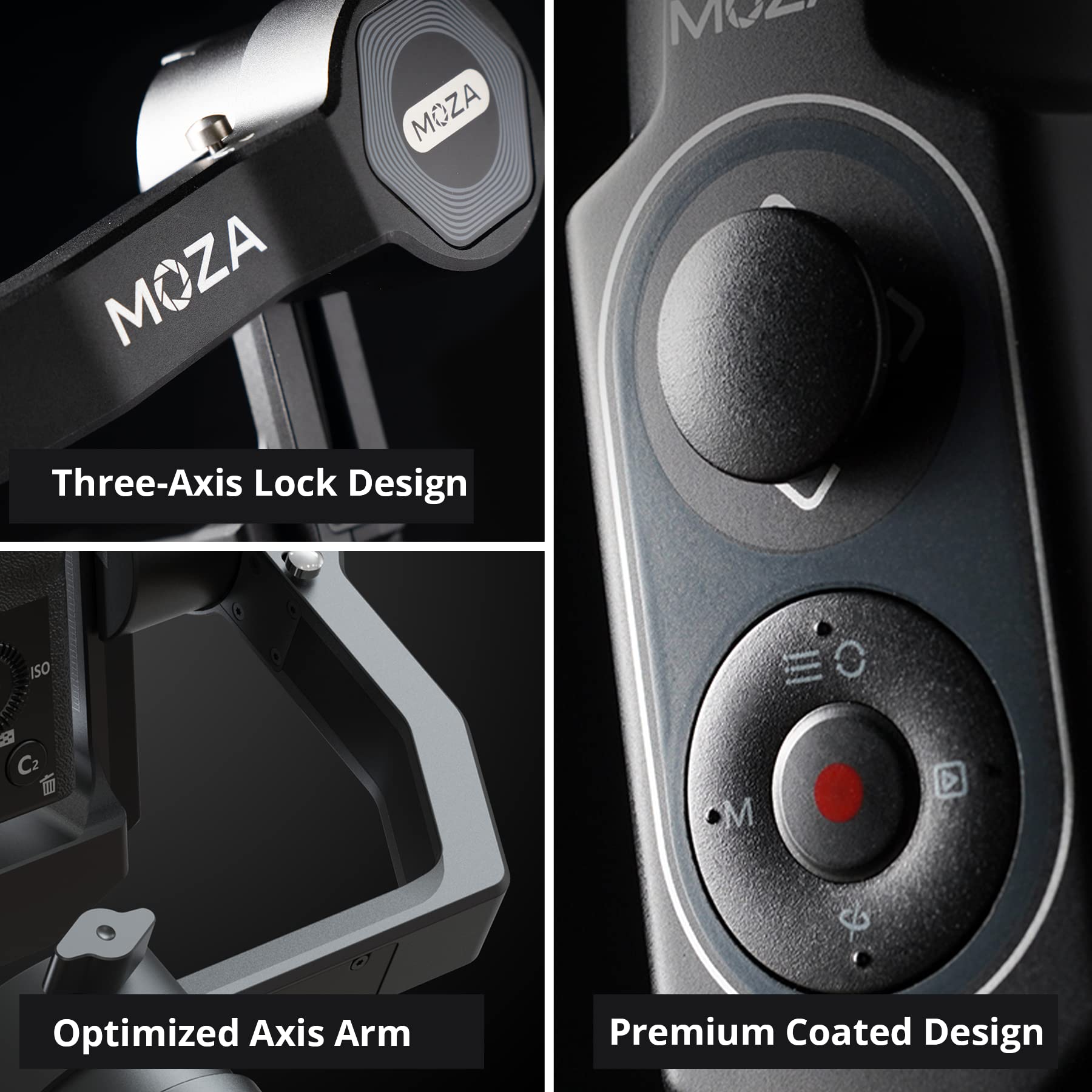 MOZA Mini P MAX Professional Gimbal 3 Axis Stabilizer up to 2.2Lb Payload Compatible with Multiple Devices Include Smartphones, Gopro, Compact&mirrorless Cameras