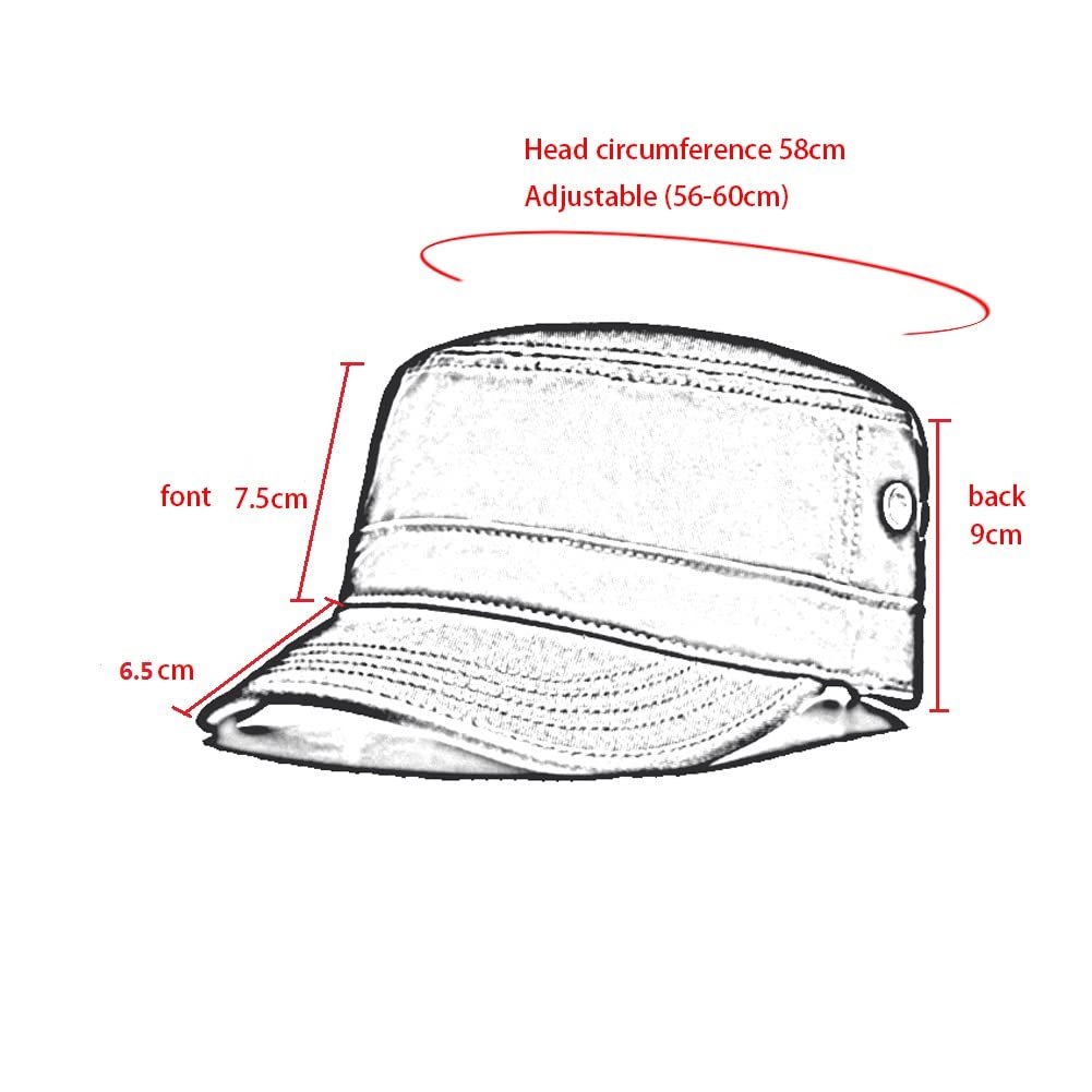 KRISPHILY Washed Cotton Sports Army Cap,Military Hat,Trucker Hat for Adult(Grey)