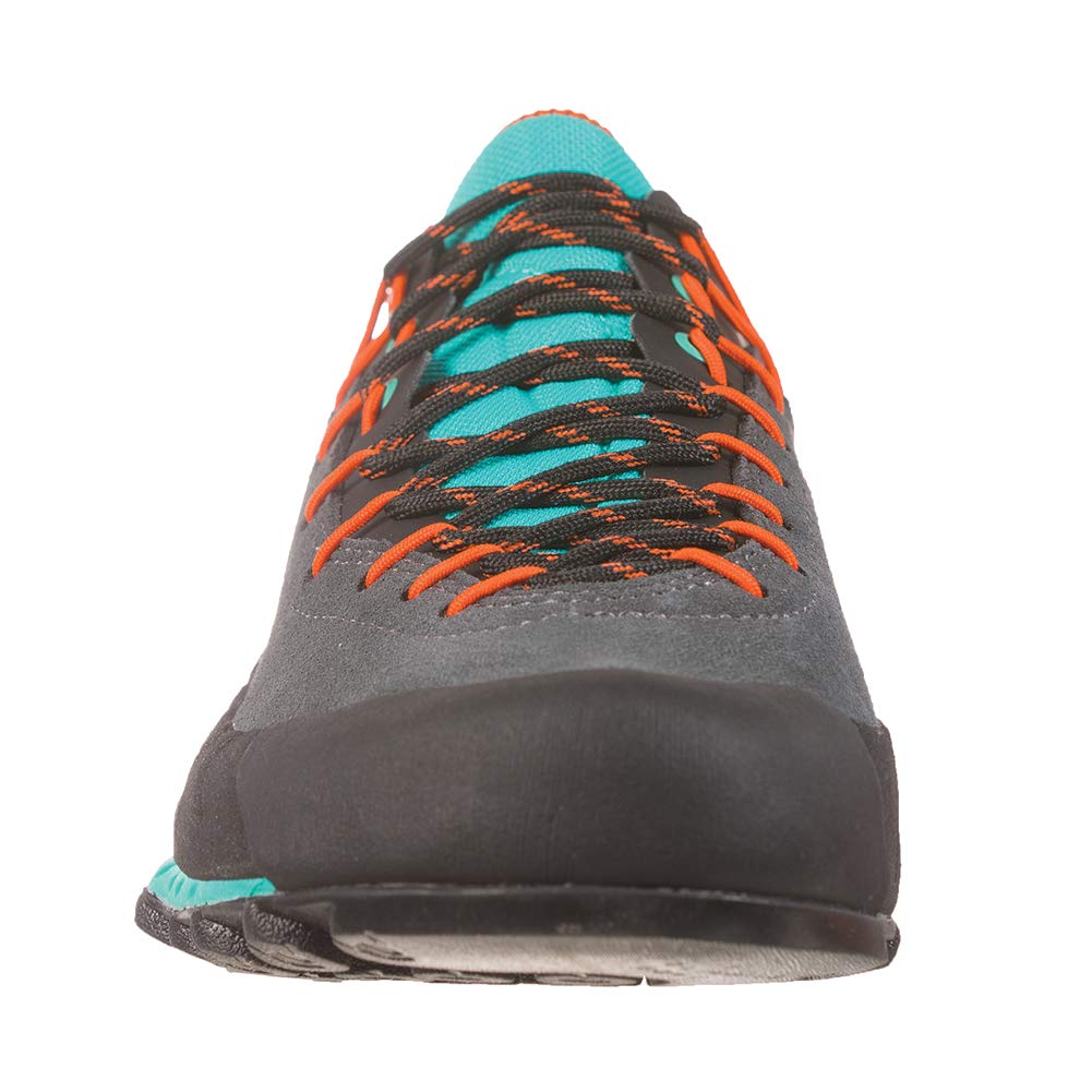 La Sportiva Womens TX4 Approach/Hiking Shoes, Carbon/Aqua, 7.5-8
