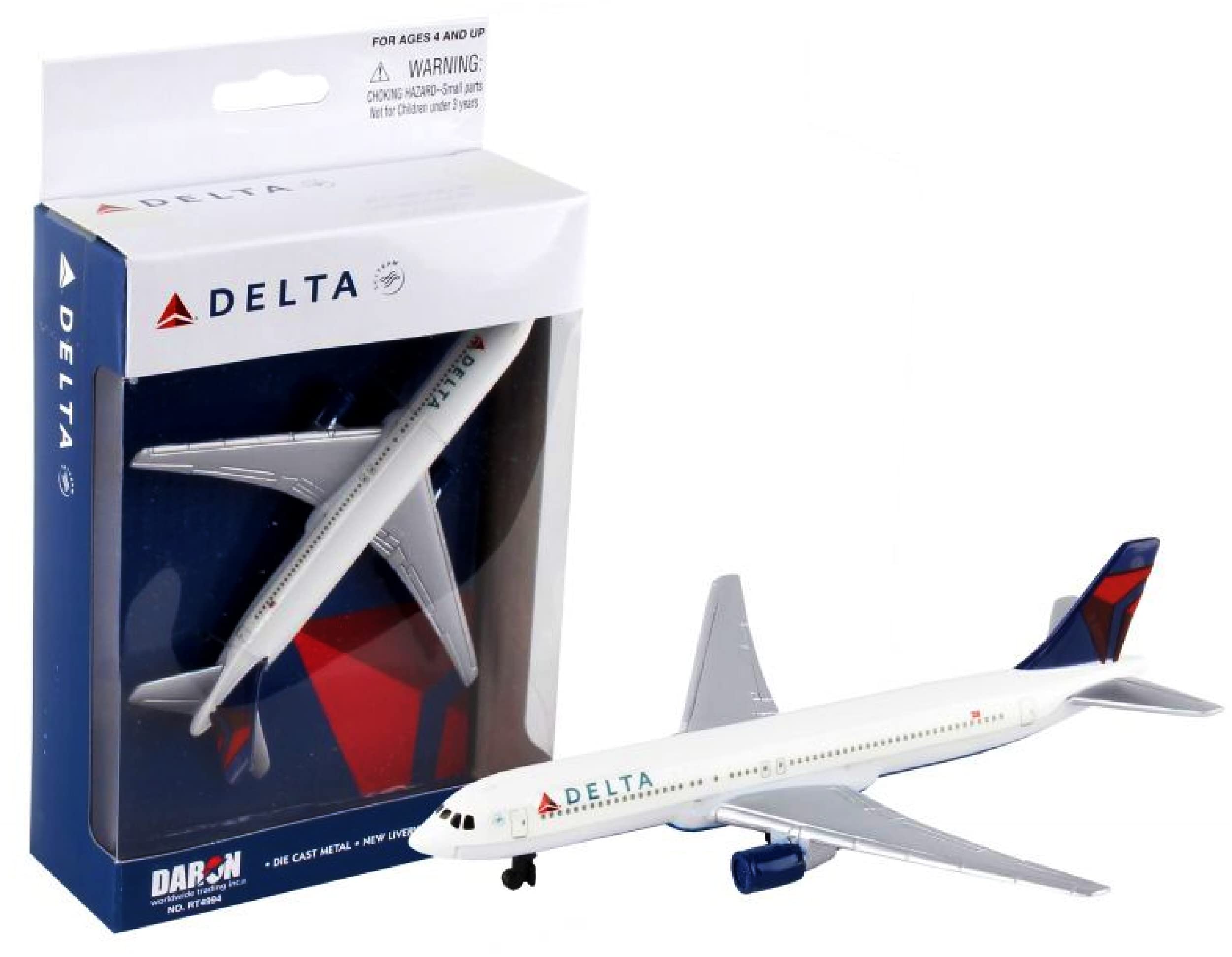 Matty's Toy Stop Daron American Airlines, Delta & United Airlines Die-cast Planes Set Bundle with Storage Bag - 3 Pack