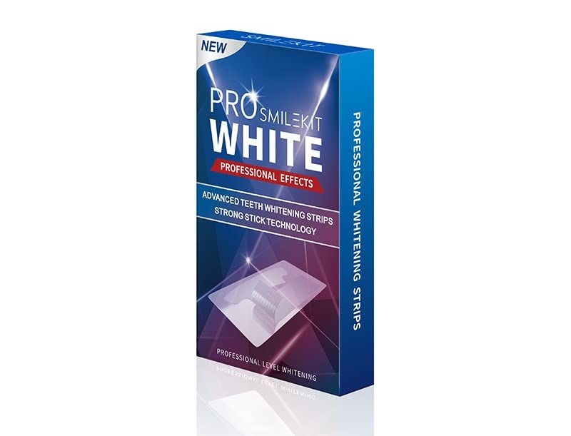 Teeth Whitening Strips | Smile Whitener Kit | Pro White | 7 Treatments | Tooth Stain Remover Professional Effects 30 min Express Whiter , Enamel Safe