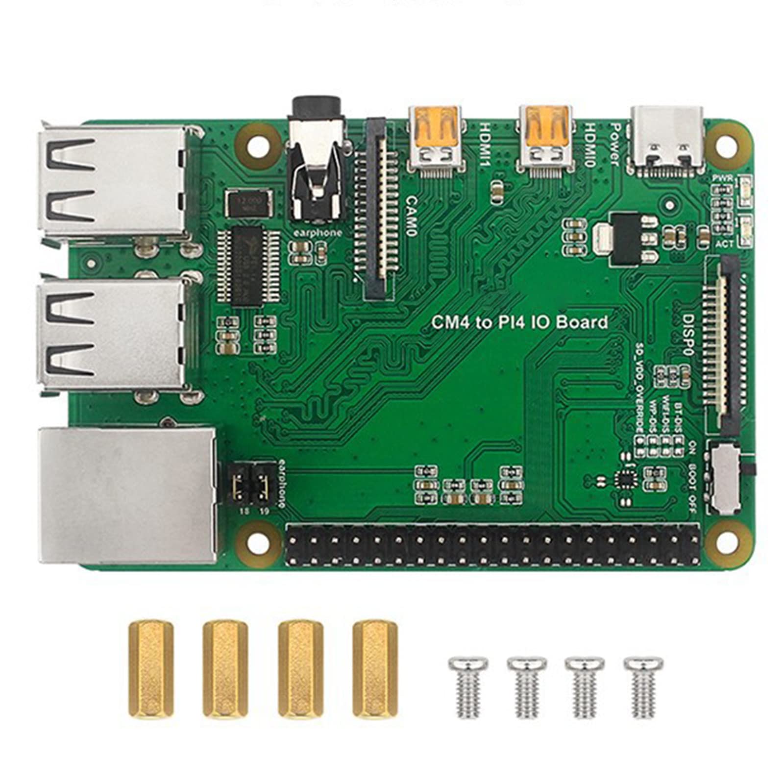 SYlive to 4B Interfaces Expansion Board to 4B Adapter for 4B Compute Module4 IO-Board PoE-Header Expansion Board for 4B