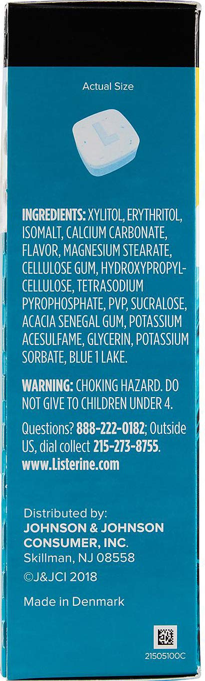 Listerine Ready Tabs Mint Chewable Tablets (72 Count)