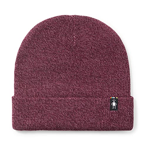 Smartwool Cozy Cabin Merino Wool Hat For Men and Women, Argyle Purple Heather, One Size