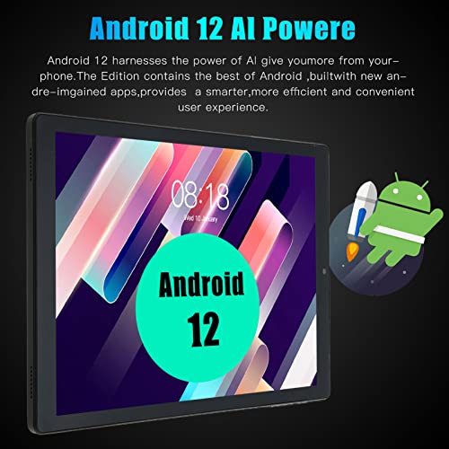 VINGVO 10 Inch Tablet, 4G RAM 64G ROM Dual Camera Blue 5000mAh Gaming Tablet for Home (US Plug) (VINGVO1s5zfmhpq2-11)