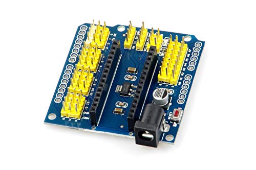 LIVISN Nano IO Expansion Sensor Shield Module for UNO R3 Nano V3.0 Nano Pro Compatible UNO R1 Duemilanove 2009