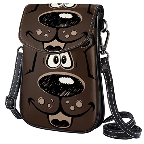 Small Crossbody Bag Cartoon Bear Cell Phone Purse Wallet