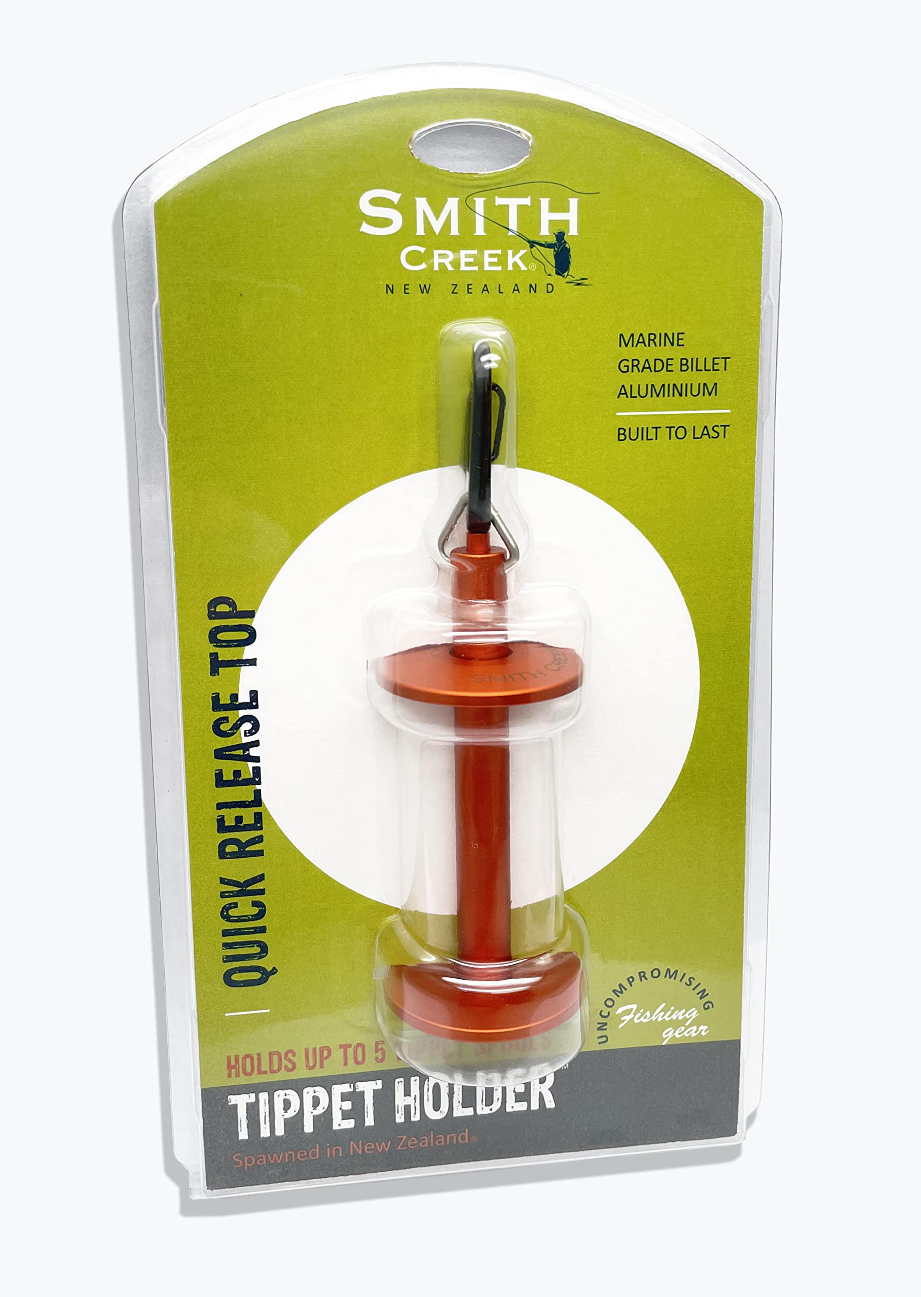 Smith Creek Tippet Holder & Spent Line Wrangler Value Bundle (Burnt Orange)