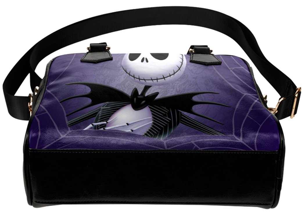 Ladies Shell Shoulder Handbag Women Handbag with Jack The Nigntmare Before Christamas Print.