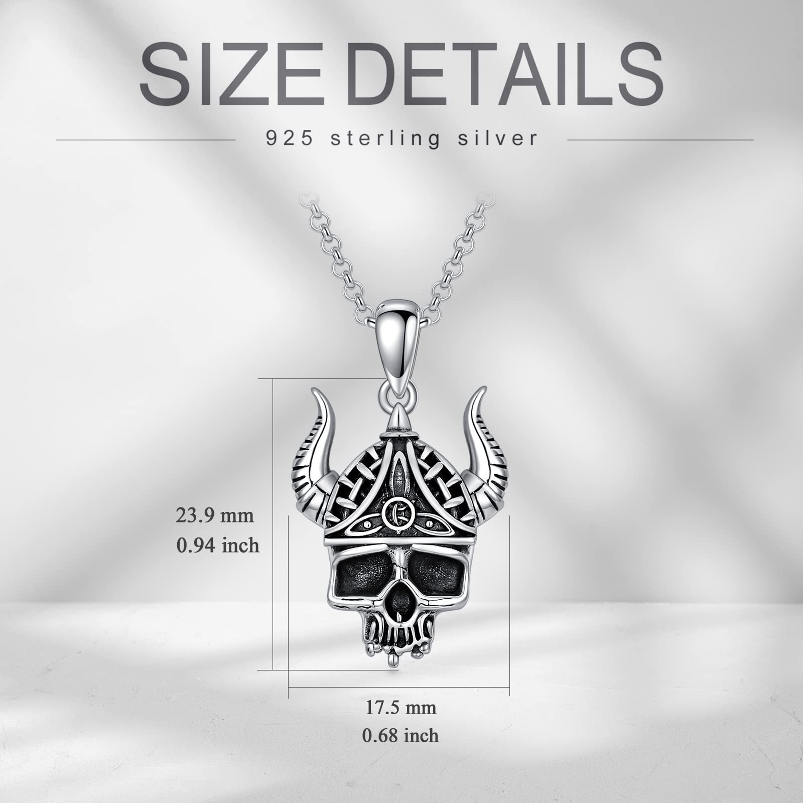 SIMONLY Saint George necklace 925 Sterling Silver Saint Medal Necklace Amulet Necklace Protection Jewelry for Men