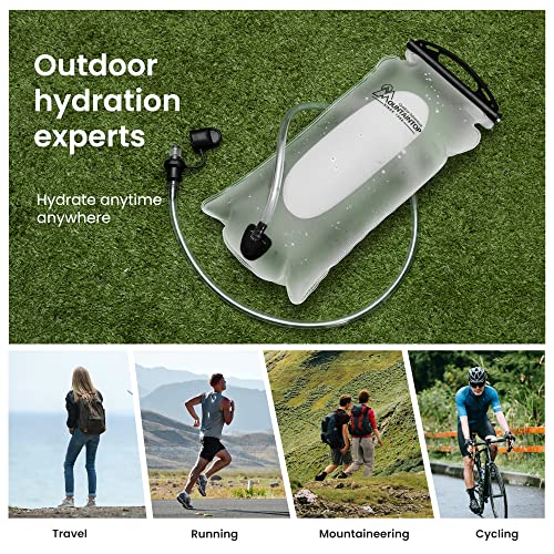 MOUNTAINTOP 40L Hiking Backpack with 3L Hydration Bladder for Men & Women Camping Climbing,Blue and Yellow