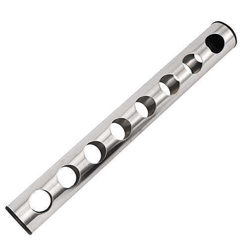 Wall Bottle Holder, Stainless Steel Wall Mounted Vertical Wine Holder Rack for Household Bar Supplies(Silver 8 Holes) Older Red Wine Bottle (stainless steel 8 holes)