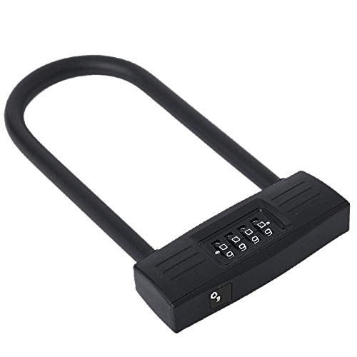 RUKDA Bicycle Lock Bicycles U Lock Heavy Duty Anti-Theft Bike Combination Lock Combo Gate Lock for Bike Scooter Motorcycles Bike Lock