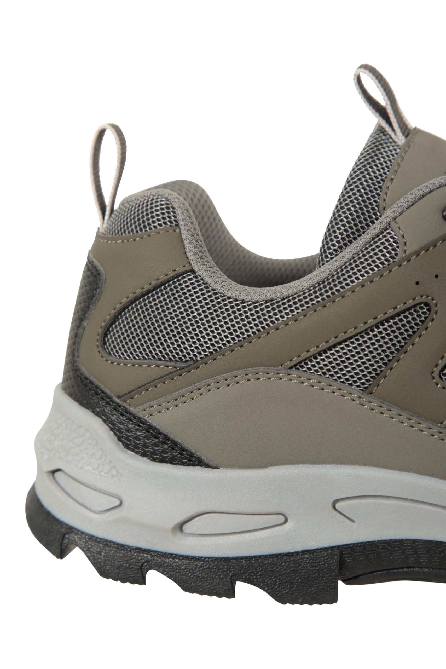 Mountain Warehouse Mens Shoes - Suede Mesh Upper Walking Shoes Dark Grey 10 M US Men