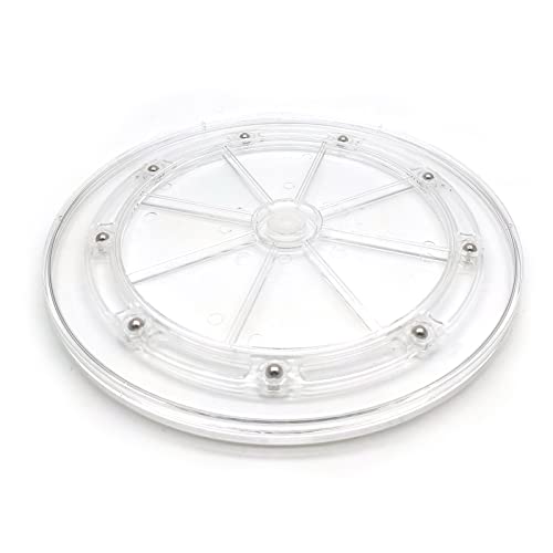 Rotating Lazy Susan,Autuwintor Lazy Susan Acrylic Organizer Clear,8-Inches,Swivel Plate Casters Set of 4