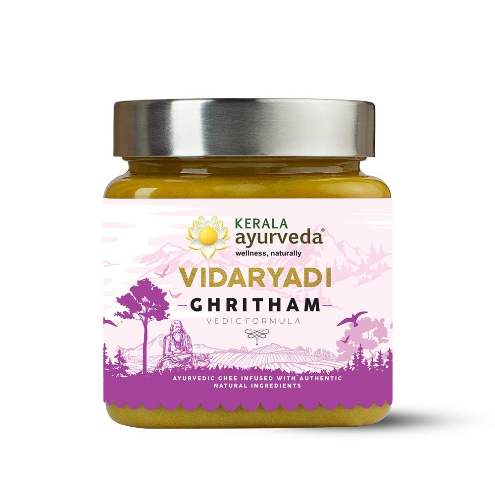 Kerala Ayurveda Vidaryadi Ghritham - Herbal Ghee to Promote Healthy Respiratory System and Maintain Optimal Energy and Vitality, 7.43 Oz