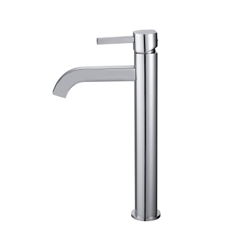 Kraus FVS-1007-PU-10CH Ramus Single Lever Vessel Bathroom Faucet with Matching Pop Up Drain Chrome