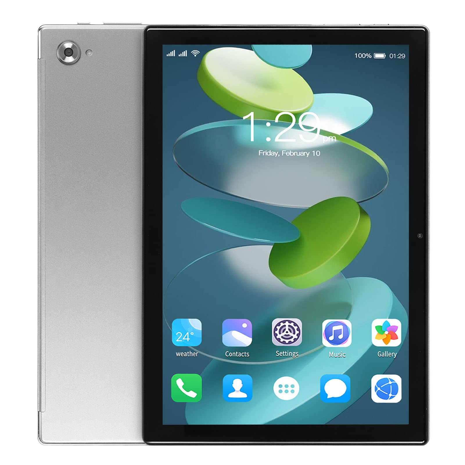 MAVIS LAVEN Gaming Tablet, HD Tablet 10.1in FHD 8GB RAM 256GB ROM Aluminium Alloy Octa Core CPU for Family (US Plug)