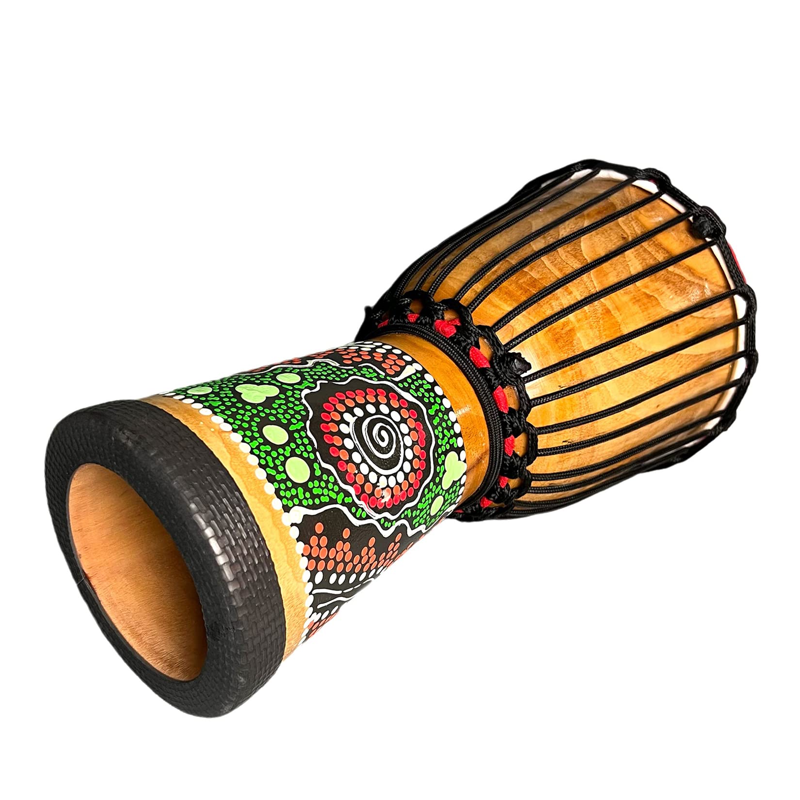 RUOSWTE 8-inch Djembe Drum,Djembe,Percussion Music Bongo, West African Style( Log painting)