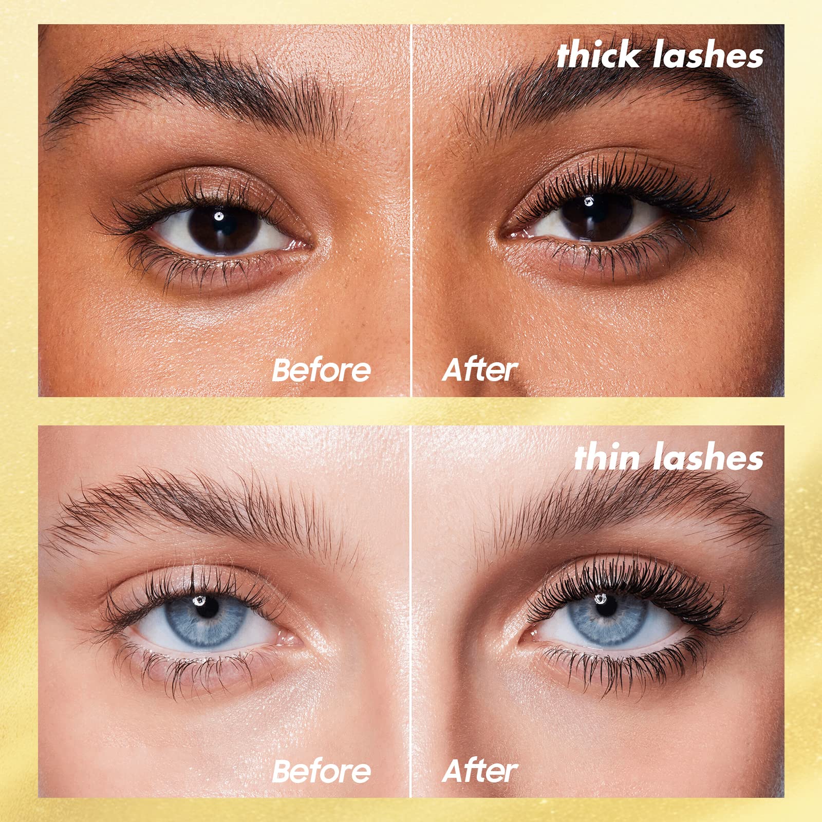 Mascara Black Volumizing and Lengthening - Long-Lasting, Fast Dry, Waterproof and Smudge-Proof, Tubing Mascara, Curling Eyelashes, Cruelty Free, Eye Makeup, Black, 1 Count