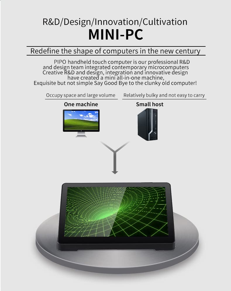 Pipo PiPO X8 PRO Mini PC Tablet Computer Windows 10 OS 64 Bits 3G RAM 64G ROM Dual Core Mini Computer N4020