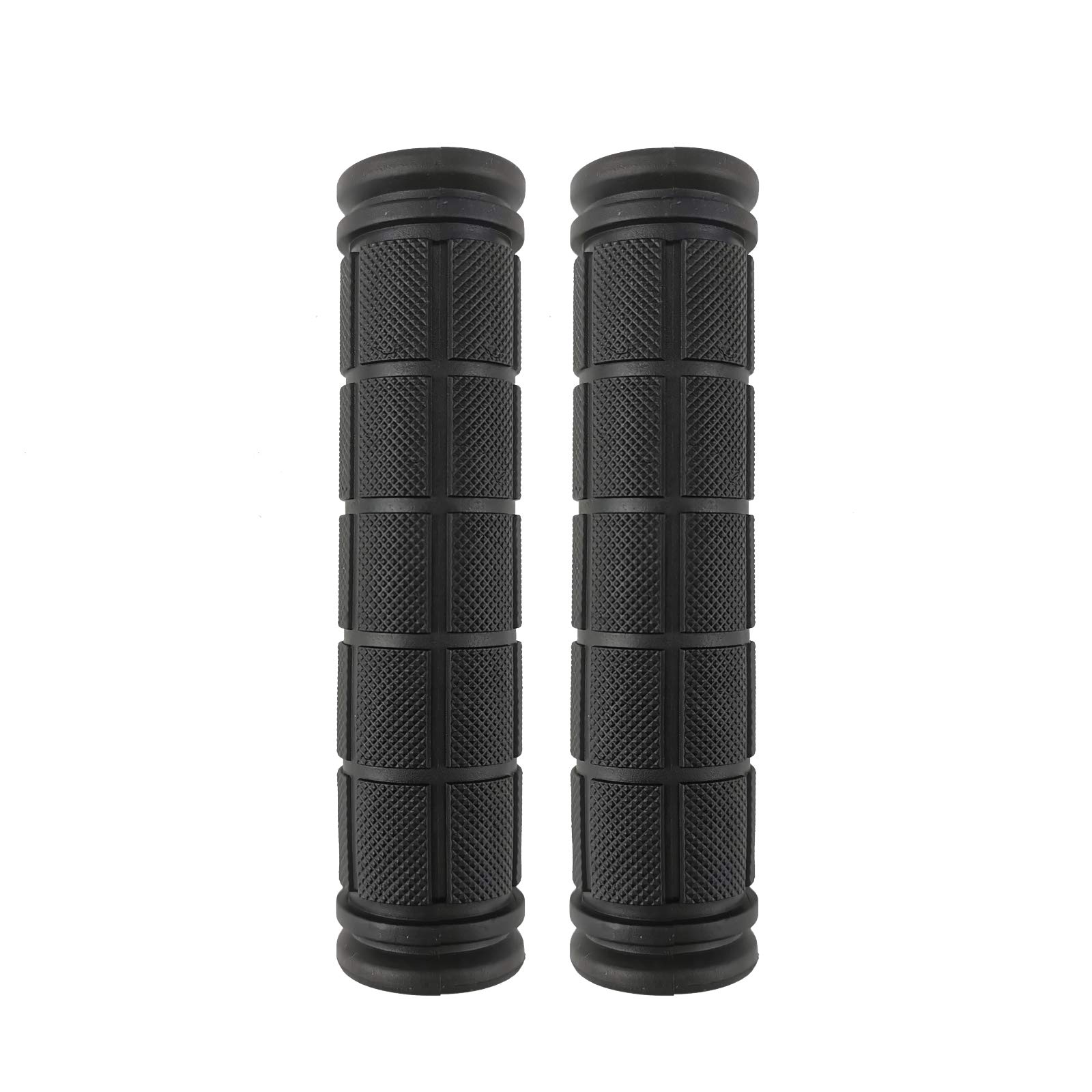 Kasteco 2 Pairs Bicycle Handle Bar Grips Mushroom Grips for BMX/MTB/Road Mountain Bikes, Black