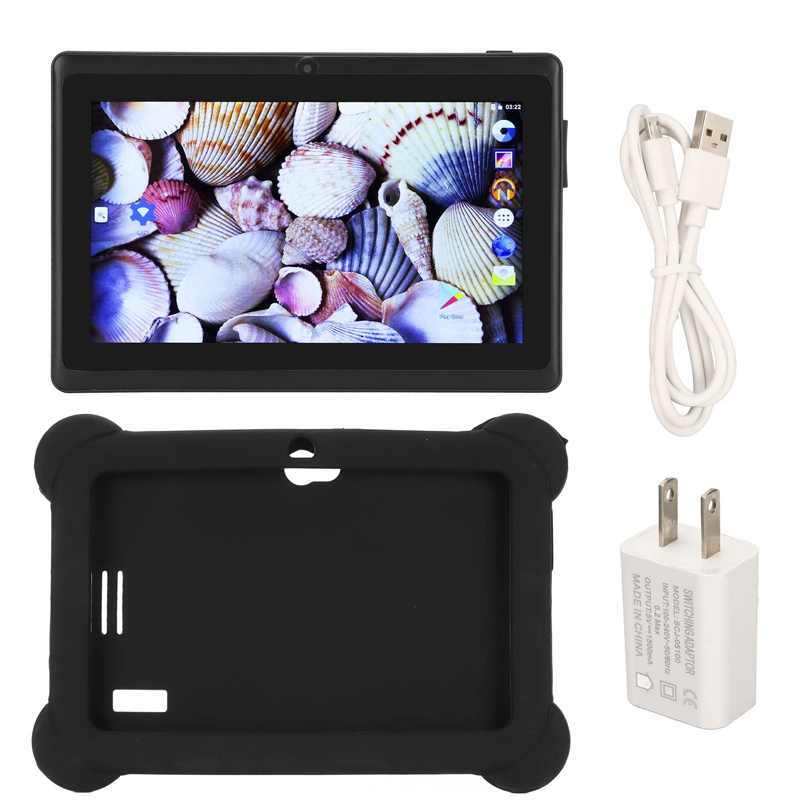 MAVIS LAVEN Kids Tablet, Kids Learning Tablet, 7 Inch HD Screen, Eye Protection Screen, 1GB RAM, 8GB ROM for Working and Traveling (US Plug)