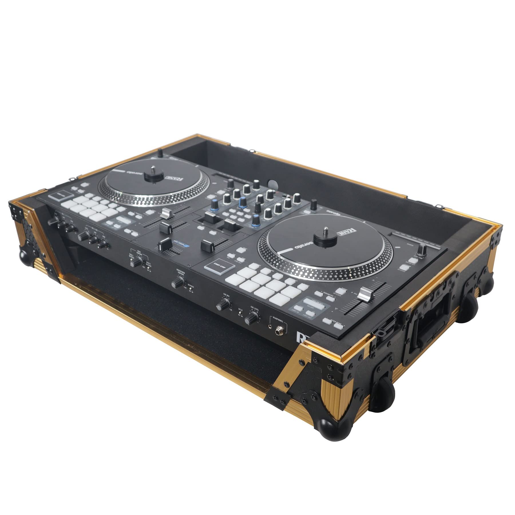 ProX ATA Flight Style Road Case for RANE ONE DJ Controller with Wheels - High-Density Protective Foam for Interior Support - Protective Finish on Laminated 3/8" Plywood - XS-RANE ONE W FGLD