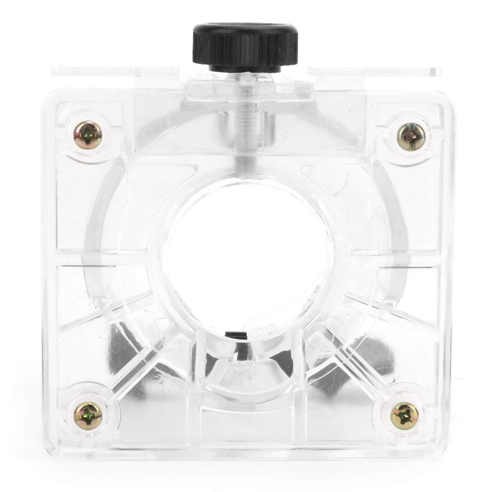 Trimmer Base, Woodworking Trimmer Router Transparent Plastic Base Power Tool Protective Accessory(Thickened)