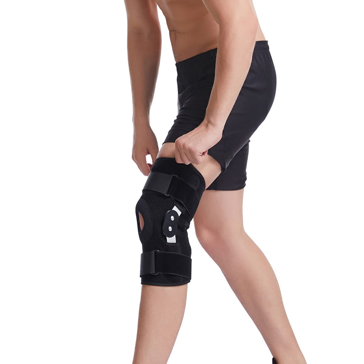 N A Decompression Knee Brace, Adjustable Knee Support Wrap, Pain Relief Swelling and Inflammation, for Knee Pain, Arthritis, ACL,PCL, Meniscus Tear, Injuries/Post OP Recovery,Large