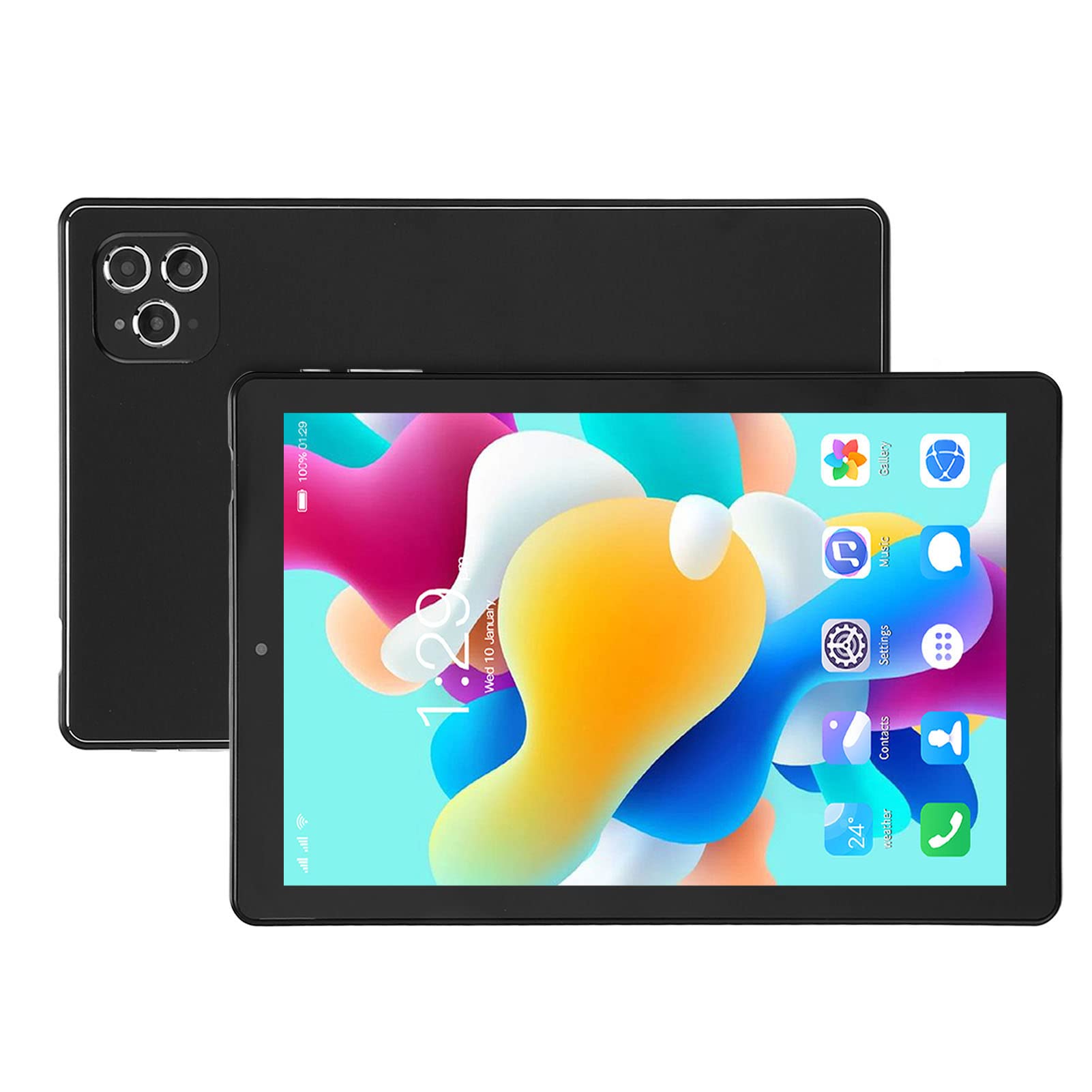 MAVIS LAVEN Tablet, 4GB RAM 64GB ROM Highly Sensitive Stylus 5G Dual WiFi 10.1 Inch 2 in 1 Tablet Front 8MP Rear 16MP 1920x1200 IPS Display for Study for Android 11 (Black)
