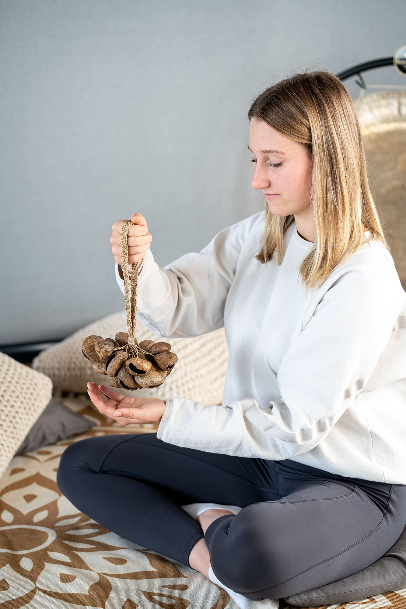Meinl Sonic Energy Seed Shell Shaker Percussion Instrument β Nature Sounds for Meditation, ASMR, Sound Therapy, Yoga