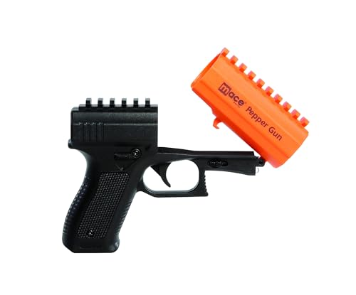 MACE BRAND Pepper Gun 2.0 with Strobe LED, Black