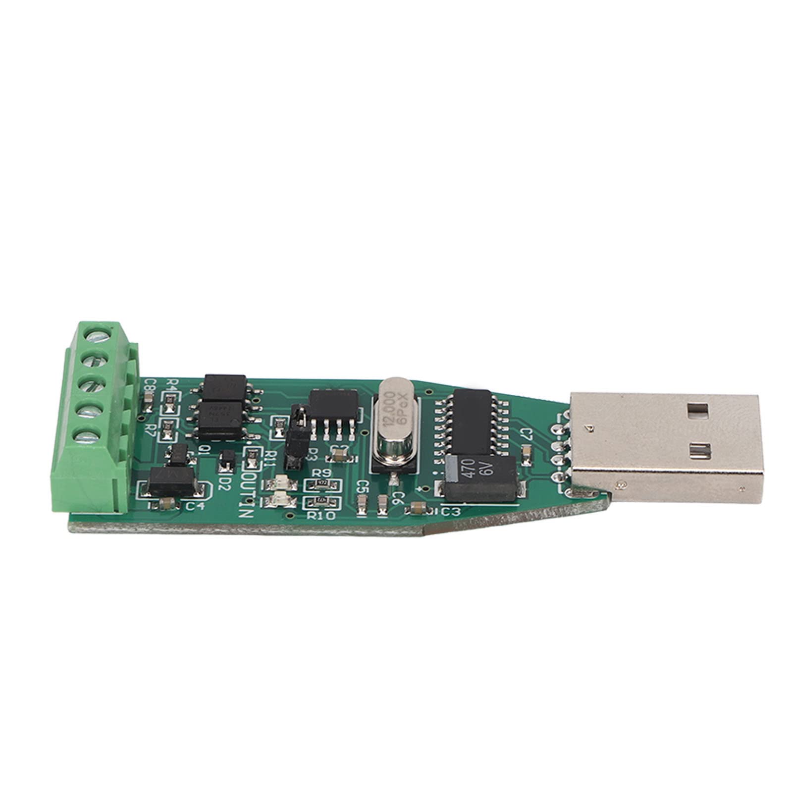 VINGVO MOS Tube Control Board, Single Byte Command 1 Channel USB Intelligent Control Switch Convenient DC 5-24V 5A USB Relay Module for Computer (Relay Module)