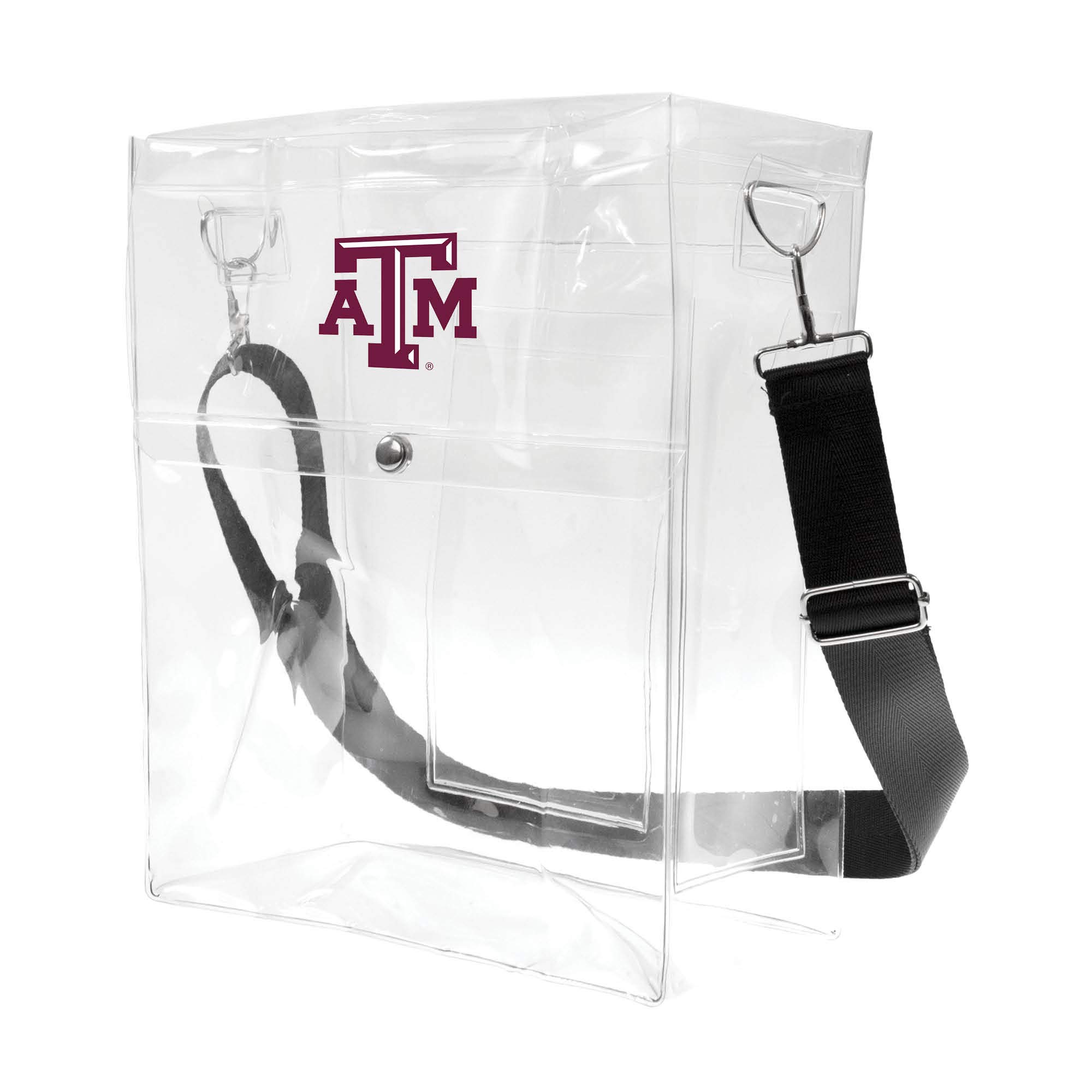 Littlearth Unisex-Adult NCAA Utah Utes Clear Ticket Satchel, Clear, 12" x 10" x 5"