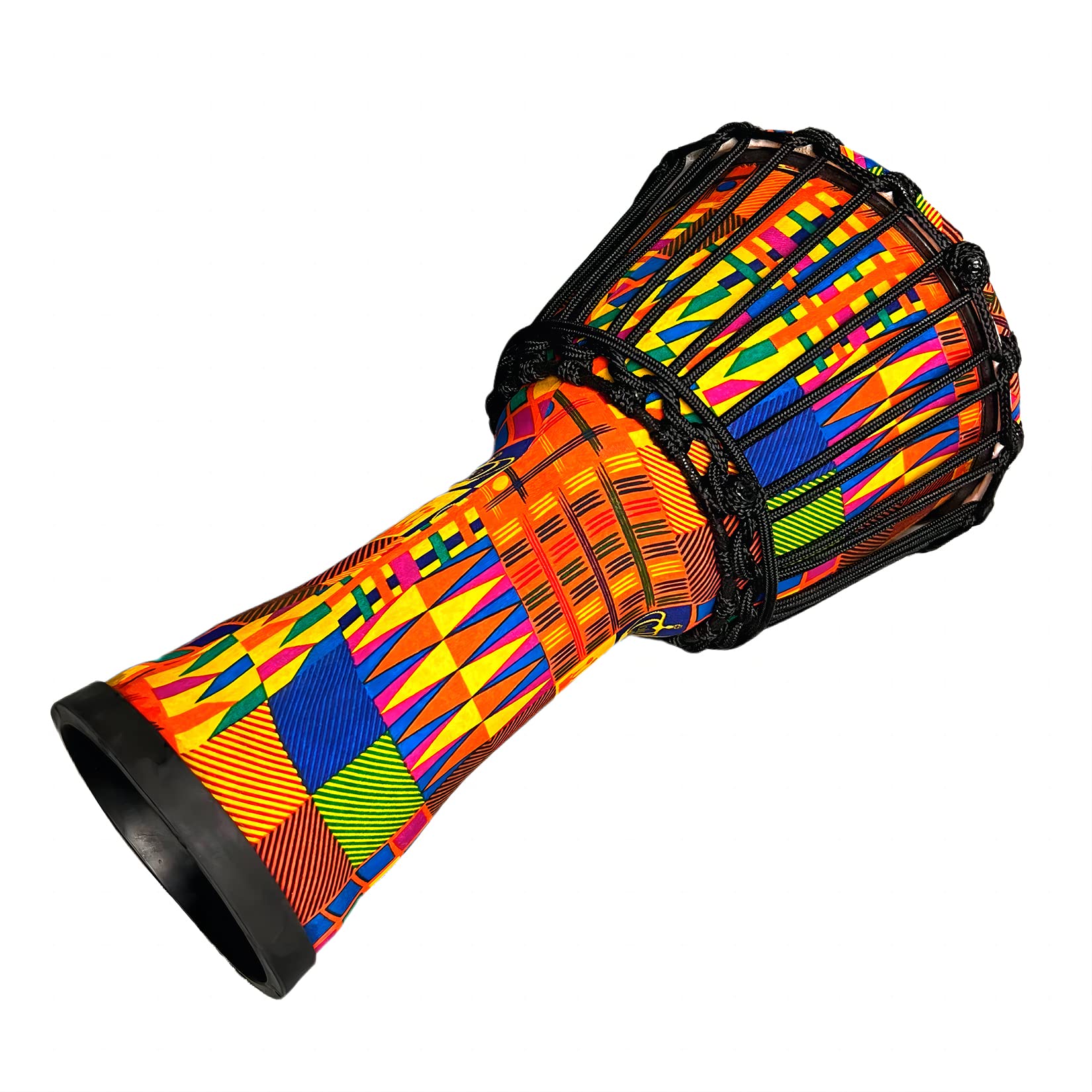 RUOSWTE 8-inch Djembe Drum, West African Style Hand Drum,Drum Circles,Percussion Music Bongo Drum,Music Healing Instrument