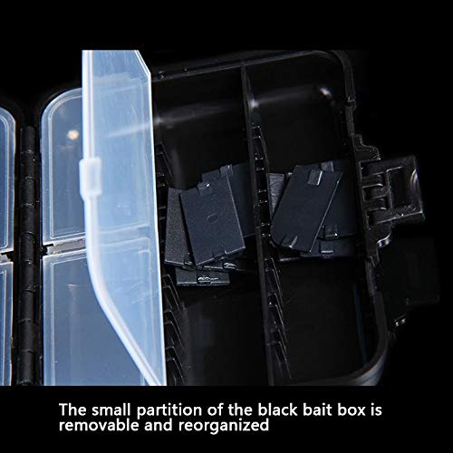 Multifunction Tackle Storage Box Fishing Gear Accessories Box Bait Box Small And Convenient Fish Hook Box Parts Box Storage Box Special Tool Box Plastic Bait Fake Bait Box Excellent waterproof perform