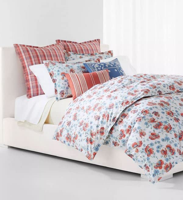 Lauren Ralph Lauren Kylah Blue Red Floral Full Queen 3 pc Comforter Set Shams