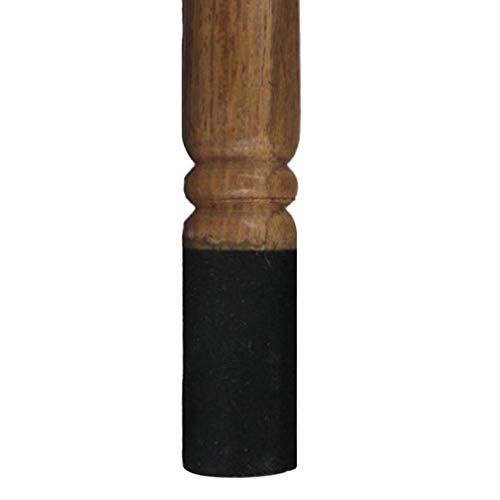 SJYDQ Handmade Hardwood Singing Bowl Christmas Felted Striker Mallet Leather Wrap (Color : White-Patch Five-Pointed star4)