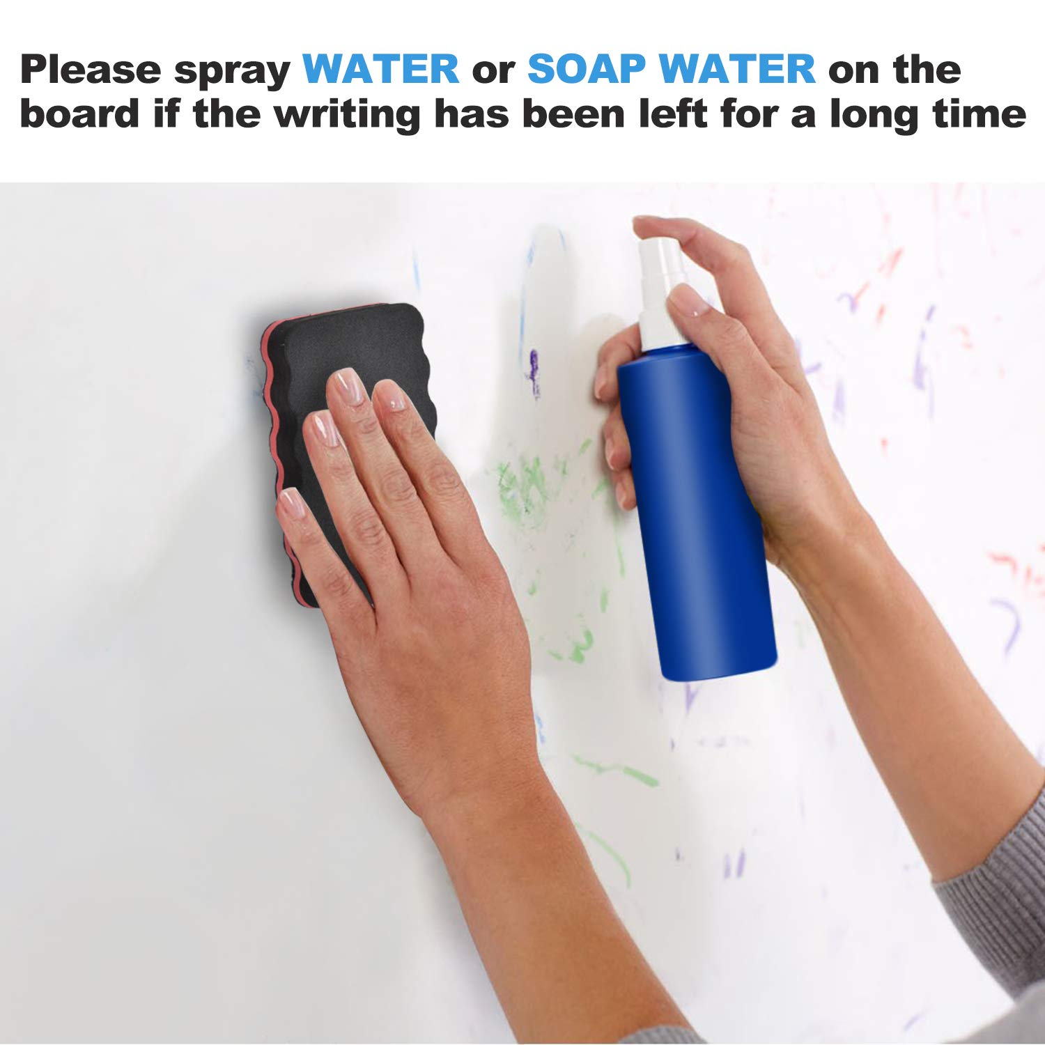 Linkbro Dry Erase Erasers (3 Pack), Magnetic Whiteboard Eraser for dry cleaning for glass magnetboards, flipcharts, magnetic boards and magnetic panel, format: 10.5 5.1 2.2 cm