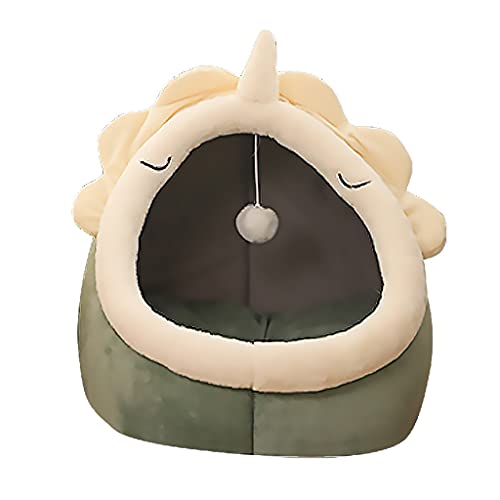 ZLXDP Removable Dragon Shaped WashableCat Beds Indoor Detachable Semi-Closed Pet House Kennel Nest for Cats (Size : Medium)