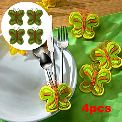 Place Mates for 4 4 Easter Bag Cutlery Bag Creative Spoon Pieces Fork For Kitchen Kitchen,Dining & Bar Small Dining Set round