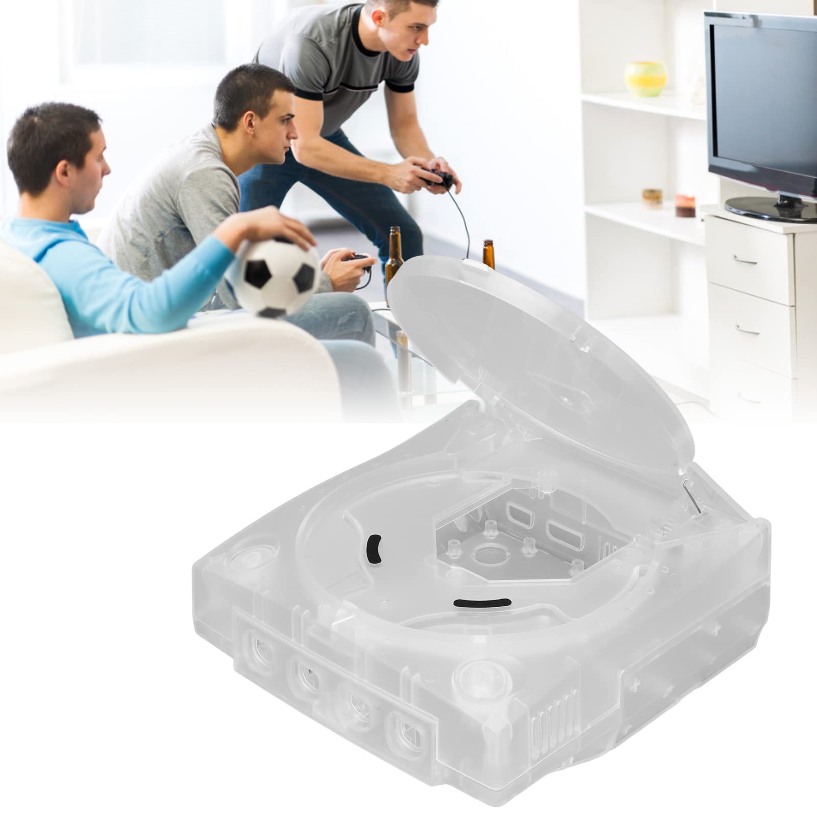 Translucent Plastic Case Shock Absorption Full Protection Heavy Duty Plastic Shell Easy to Remove for Dreamcast DC
