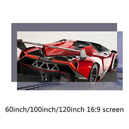 KXDTZ 60 84 100 120 133inch Projector Screen High Brightness Reflective Fabric Cloth Projection Screen Anti-Light Screen (Size : 84 inch)