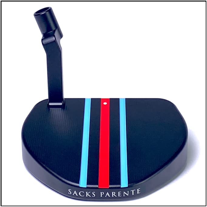 Sacks Parente Series 54MH 3 Stripe Mid Size Vernier Acuity Golf Putter 34 in Right-Handed Flat Grip Mallet