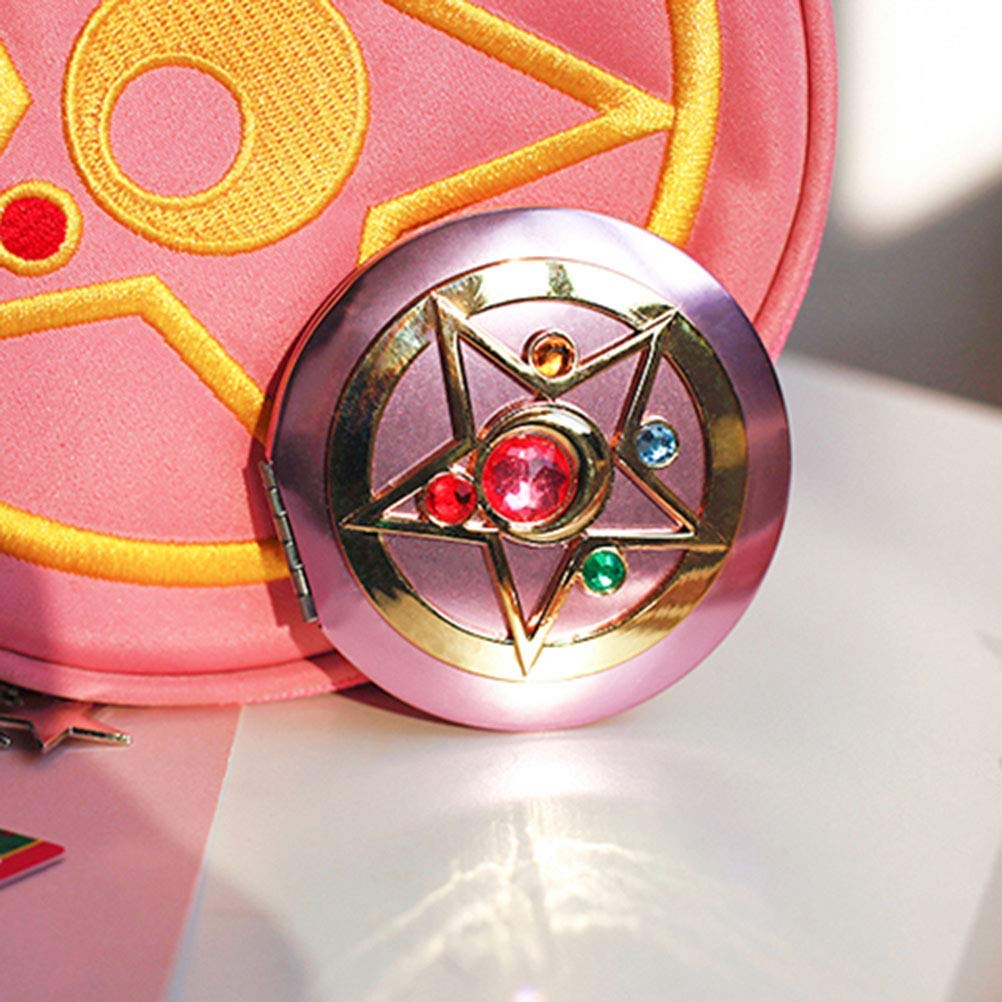 Makeup Compact Mirrors, Personal Portable Travel Handheld Foldable Double Sided Mirror