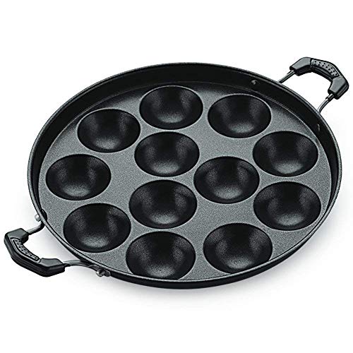 Shourya Trading Non Stick Appam Pan,Appam Maker,12 Pits Appam Maker, Nonstick Appam Pan,Appa Chetty Paniyaram Pan Patra,Tawa Non Stick