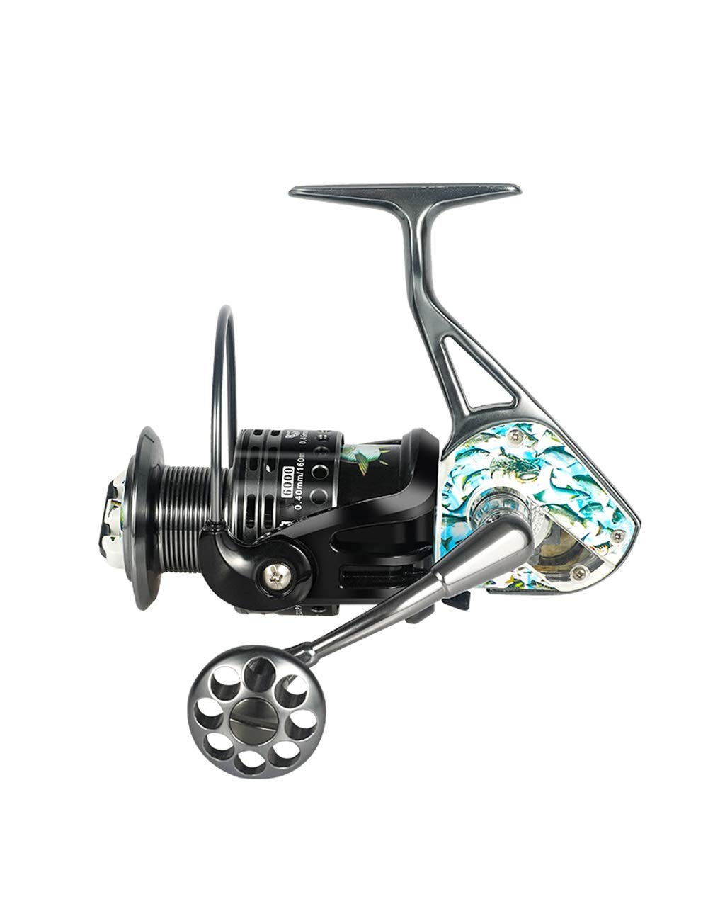 LLJPYX7L High-Power Large-Capacity Fishing Reel, Interchangeable Left/Right, 18 Durable Stainless Steel Bearings, 5.5:1 Gear Ratio, high-Performance Rotating Reel, (Color : 7000)