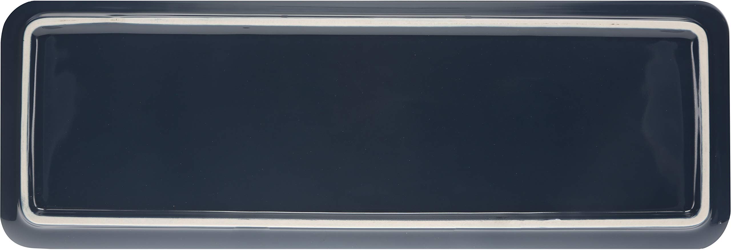 Pavilion Gift Company 67538 12 Inch Stoneware Serving Tray Live Love Lake, Blue