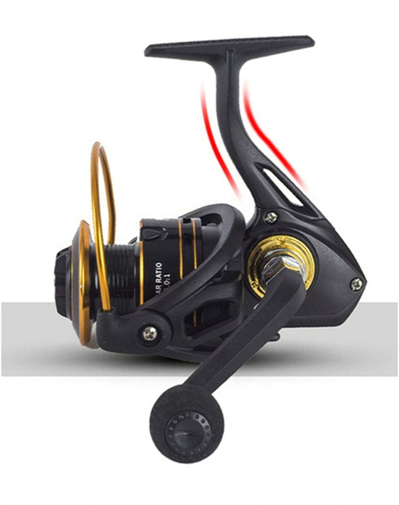 LLJPYX7L Powerful Fishing Reel, Large Capacity Fishing Reel, Left/Right Interchangeable Handle, Suitable for Beginners, 10BB Durable Bearing 4.7:1 Gear Ratio (Size : 5000)